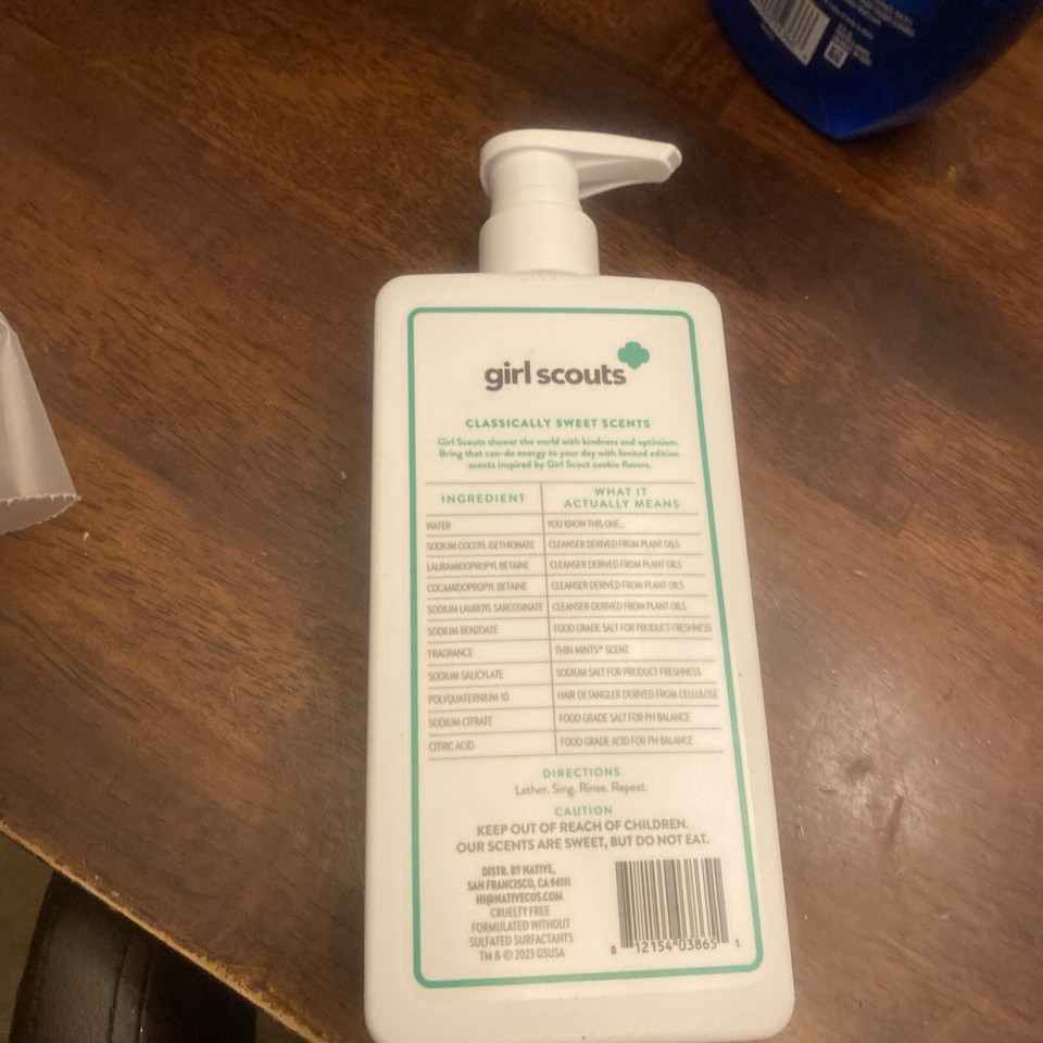 Native Limited Edition Girl Scouts Thin Mints Cookie Shampoo - 16.5 fl ...