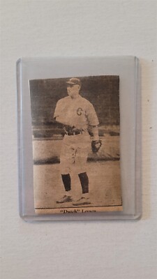 Dutch Emil Levsen 1925 Indians Rookie Baseball Panel | eBay