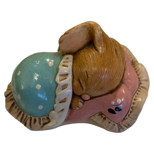 Pendelfin Snuggles Vintage Bunny Figurine hand painted stonecraft ...