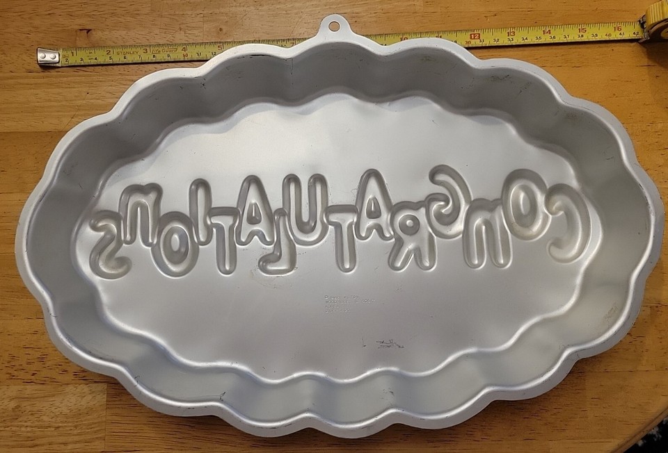 Vintage Wilton Congratulations Graduation Cake Pan 1986 2105-3523 | eBay
