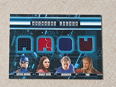 2015 Age of Ultron AVENGERS LOCKER Quad Costume Swatch THOR Capt Witch ...