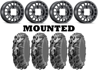 Kit 4 ITP Mega Mayhem 27x9-14/27x11-14 on Method 407 Bead Grip Matte ...
