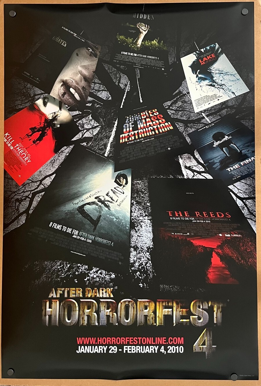 AFTER DARK HORRORFEST 4 MOVIE POSTER 2 Sided ORIGINAL 2010 27x40 | eBay