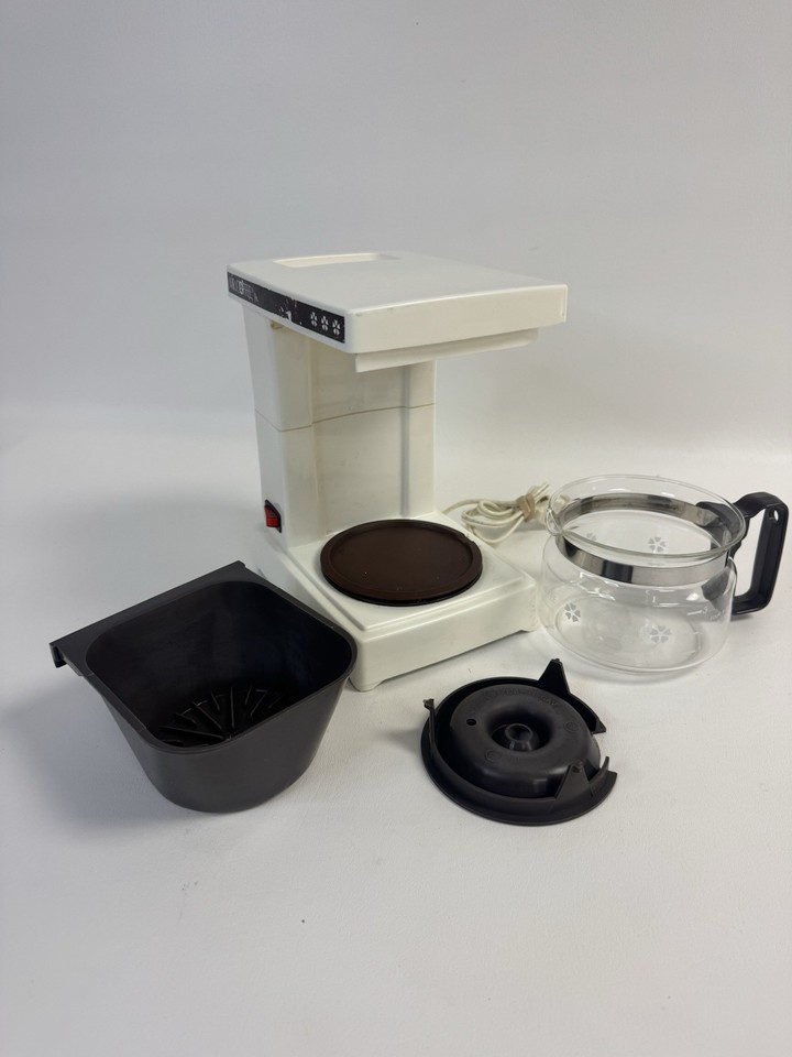 Mr Coffee Jr Model JR-4 Vintage Mini 4 Cup Coffee Maker Brewer Junior ...