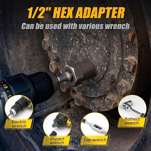 Bolt Extractor Kit Heavy Duty 9-Piece 1/2'' Drive Deep Bolt Extractor ...