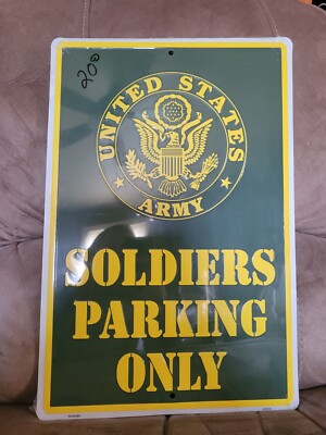 United States Army-Soldiers Parking Only`Metal Sign`18x12 | eBay