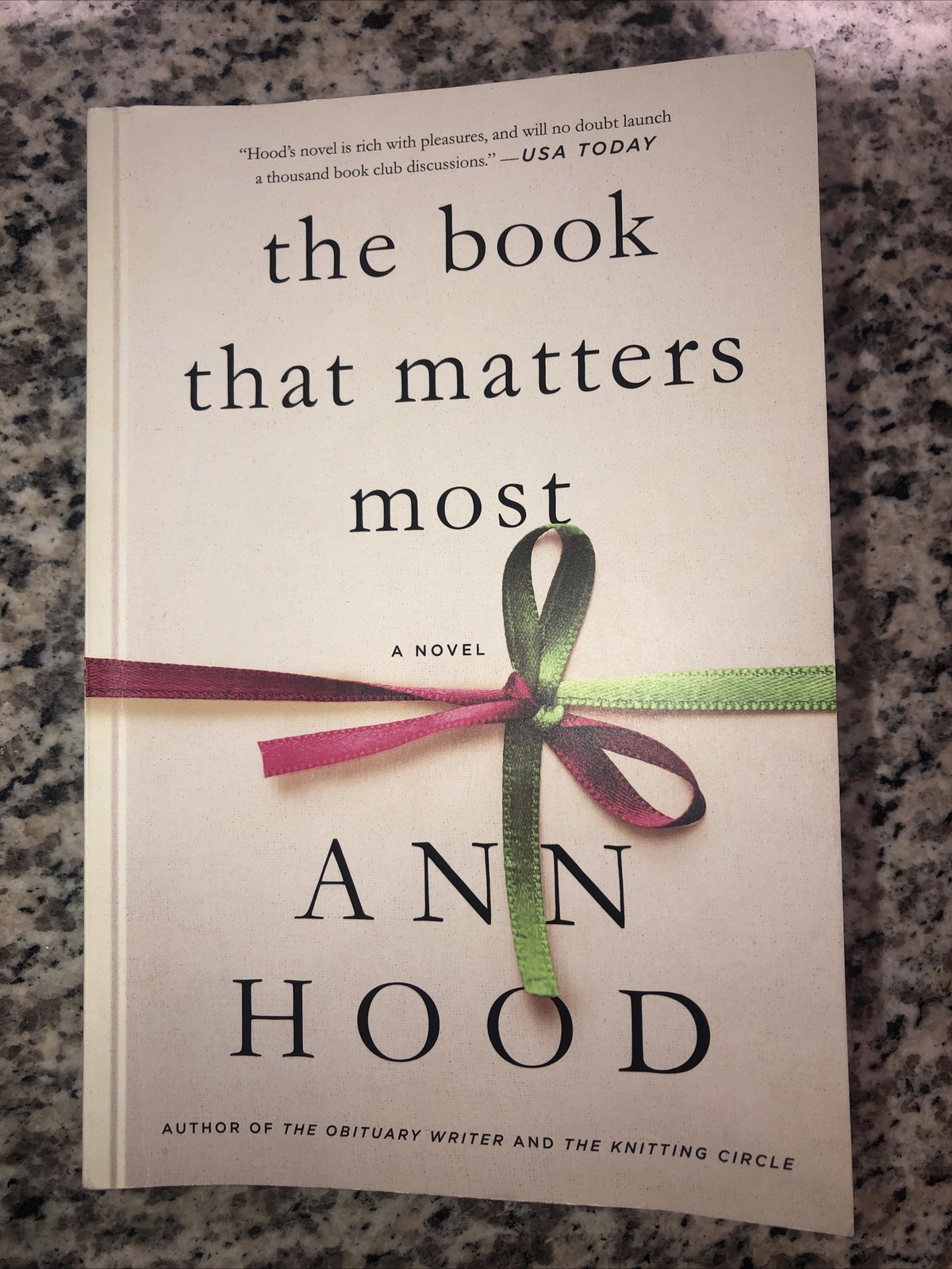 The Book That Matters Most : A Novel by Ann Hood (2017, Trade Paperback ...