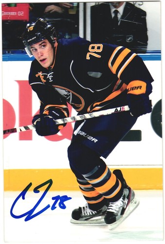 Corey Tropp Autographed 4x6 Color Photo Buffalo Sabres #78 Blue A | eBay