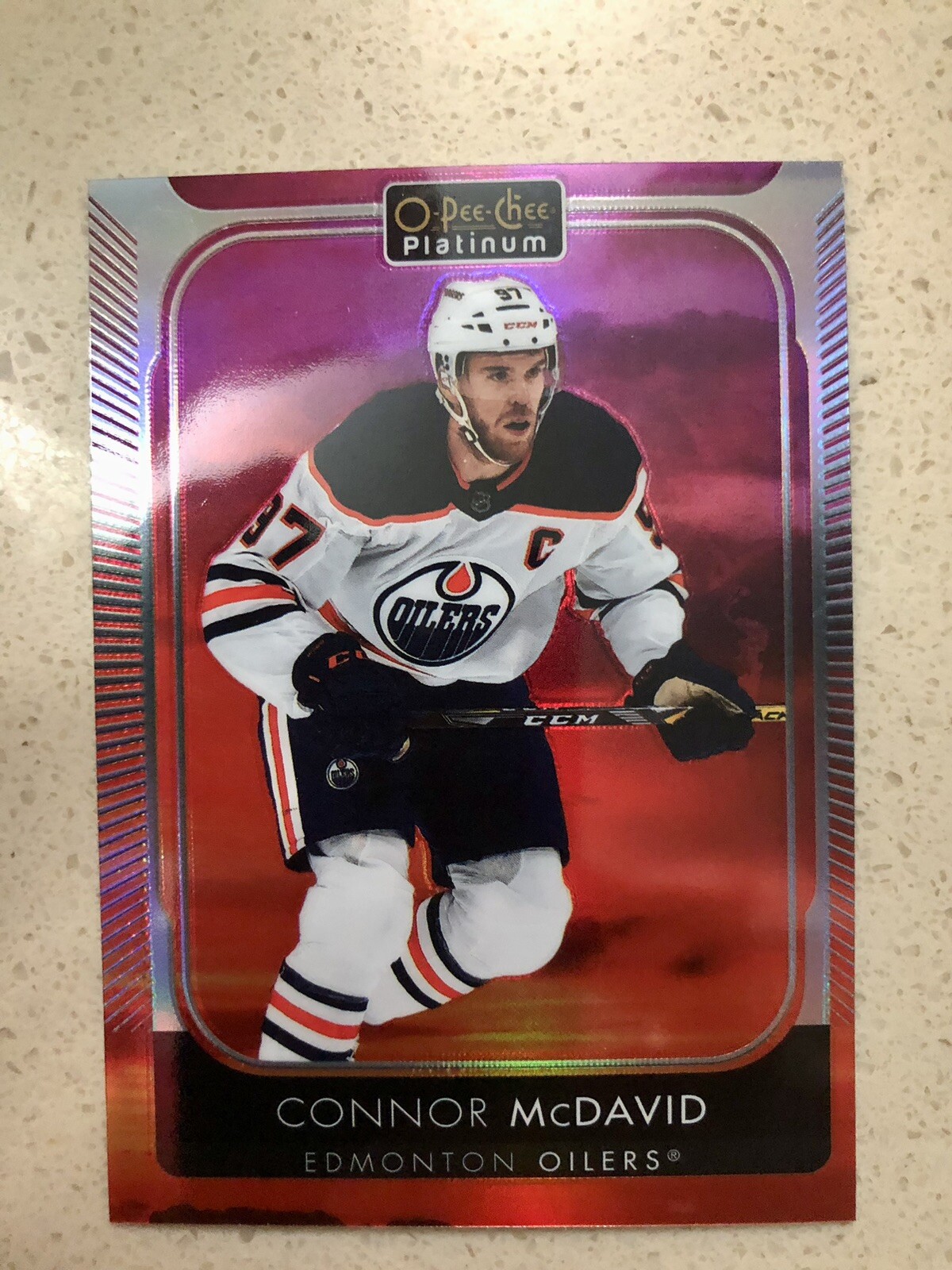 2021-22 O-Pee-Chee OPC Platinum Base Sunset #1 Connor McDavid ...