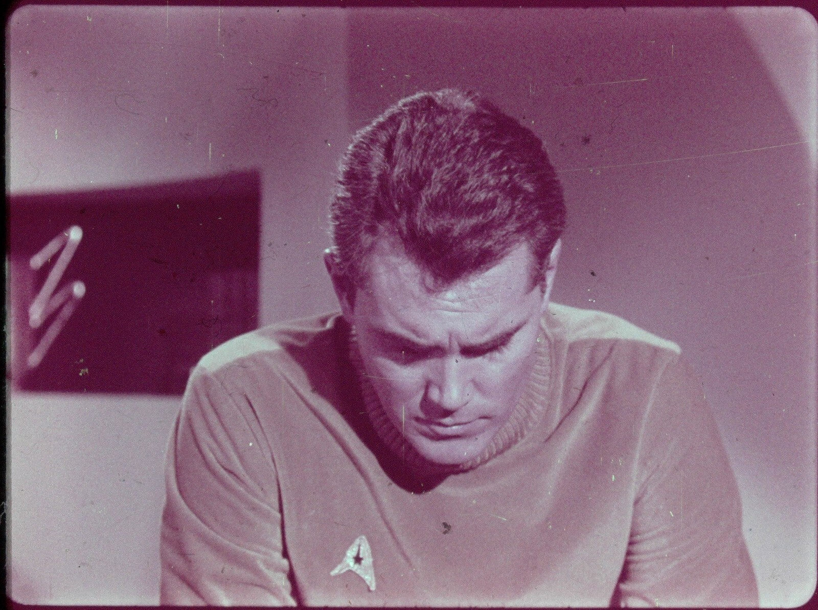 Star Trek TOS 35mm Film Clip Slide The Cage Captain Christopher Pike ...