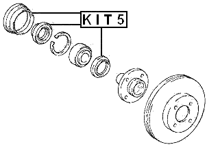 Hub Oil Seal Repair Kit 50.5X66.05X7.5X12 Fits Toyota 04422-12040 ...