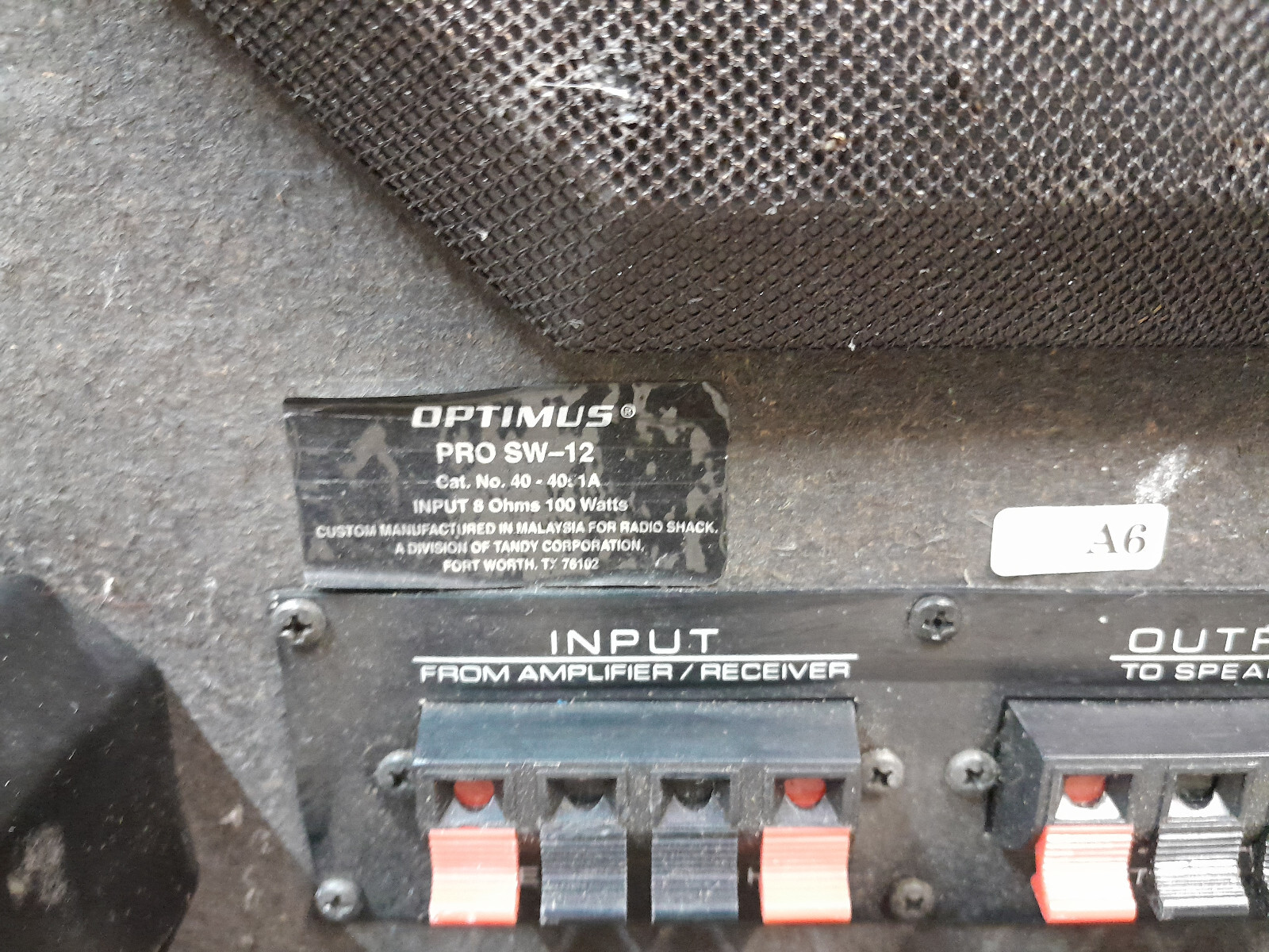 Optimus Pro SW-12 Subwoofer System | eBay