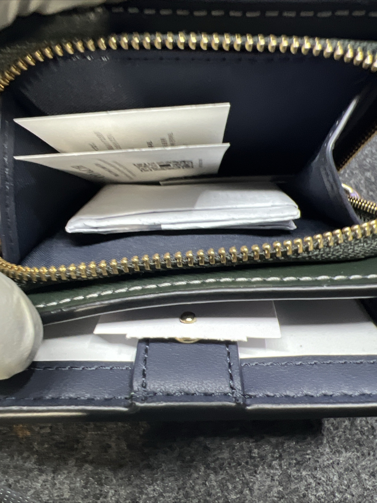 Coach CF522 Green Monogram Print Snap Wallet With C Charm for sale ...