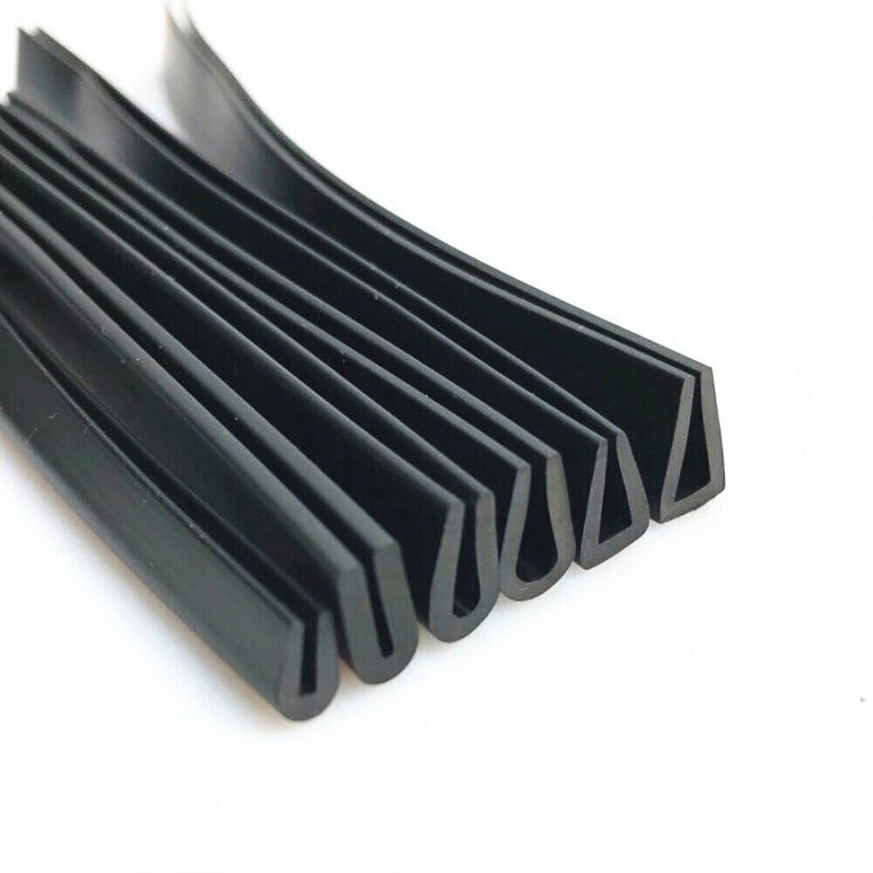 1mm-12mm Rubber U Shape Guard Edging Trim Seal Strip Door Glass Edge ...