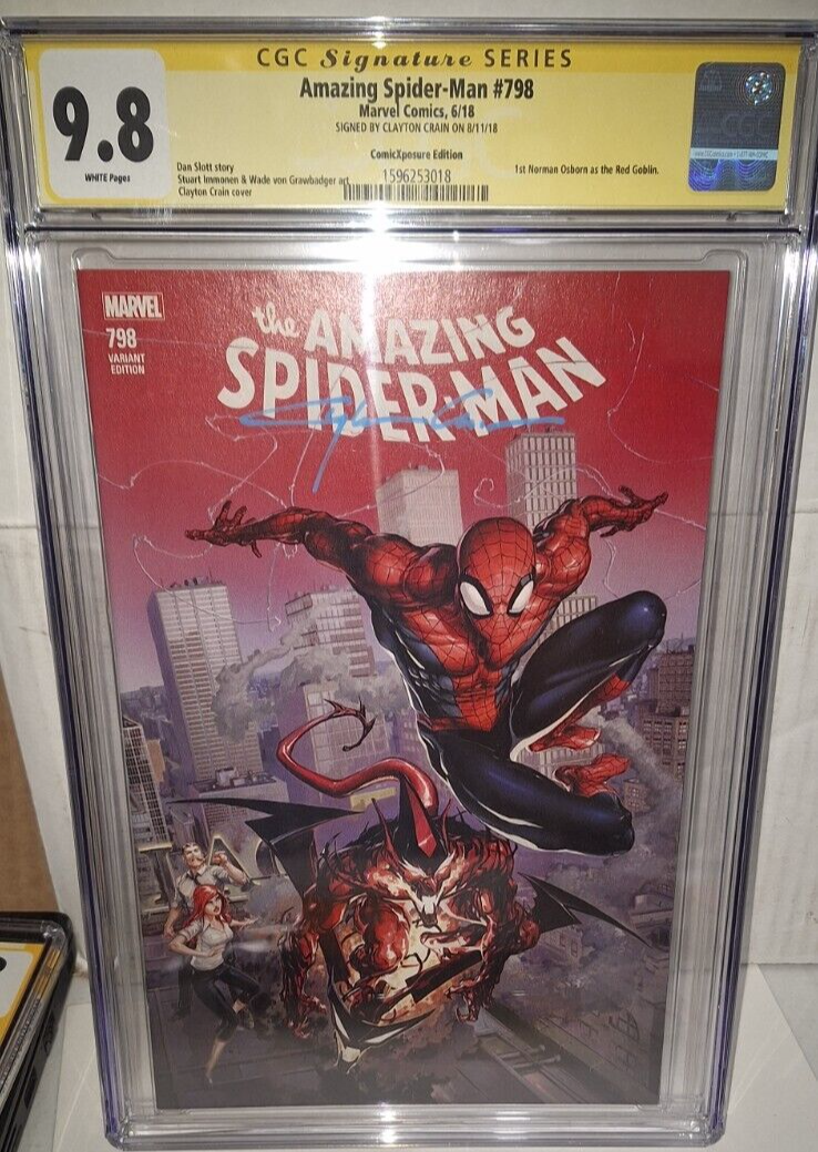$1 Crain Signed Amazing SPIDER MAN 798 CGC SS 9.8 - 1st Norman Osborn ...