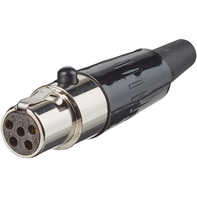 TA5F 5 Pin Mini XLR Connector Plug Inline Female Socket For Audio ...