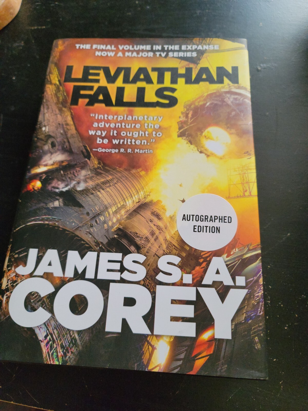 James S. A. Corey Signed - Leviathan Falls 9780316332910 | eBay