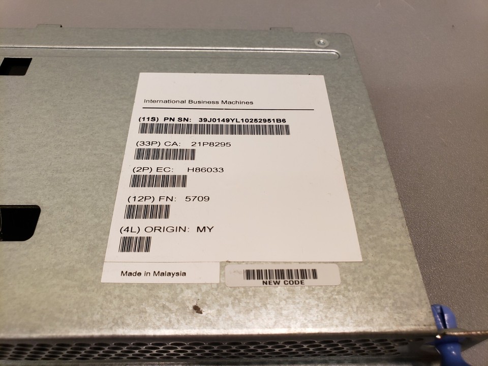 IBM 9406-520 21P8295 39J0149 RAID Enabler Card 40MB Cache iSeries i5 ...