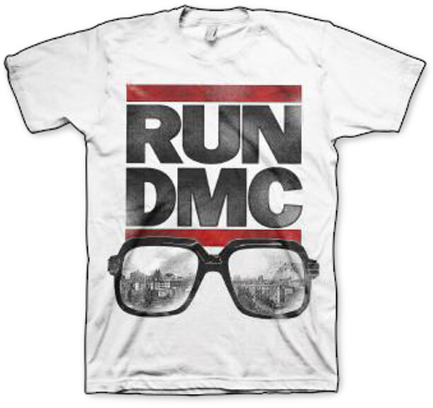 RUN DMC Glasses Cityscape Hip Hop Classic Rap Hollis Music 80's Shirt ...
