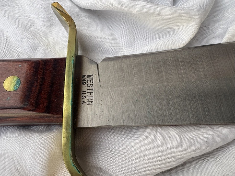 Vintage Western USA W49 Bowie Knife w/ Sheath, No Date Stamp | eBay
