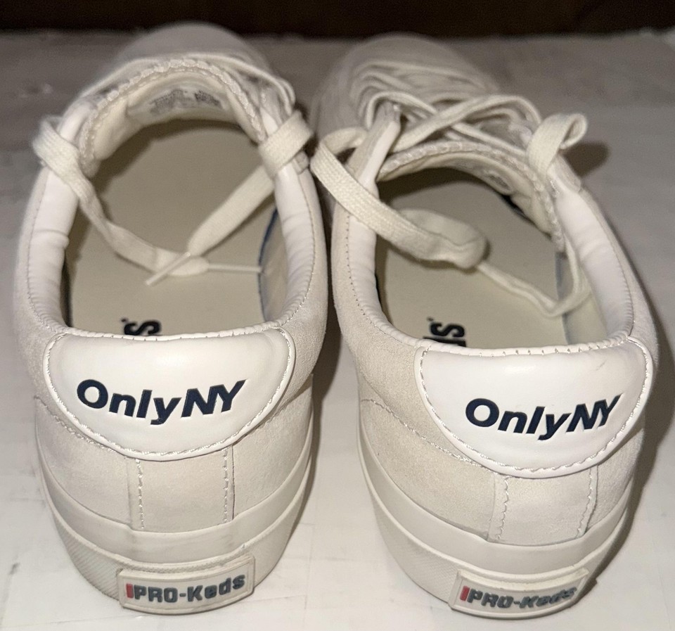 OnlyNY PRO-Keds Shoes Mens Size 9 White Ivory Low Top Collab Canvas ...