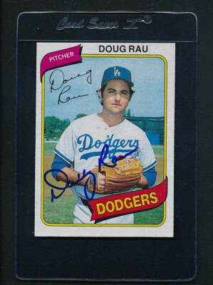 1980 Topps #527 Doug Rau Dodgers Signed Auto *C8246 | eBay