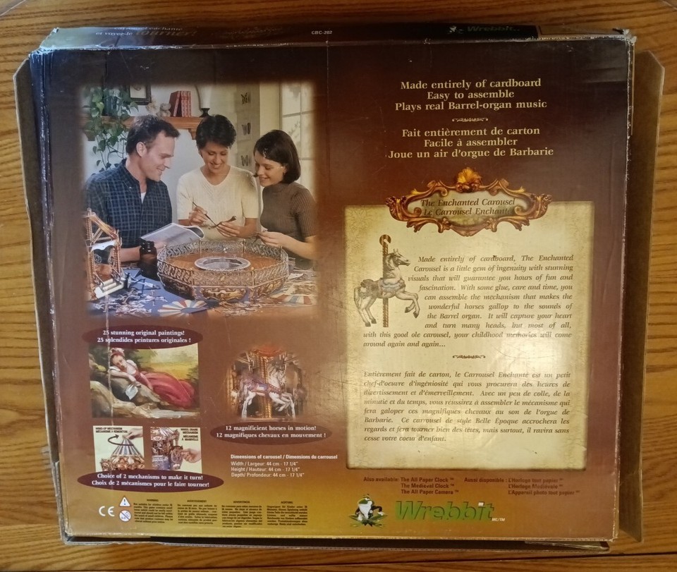 The Enchanted Carousel Model Kit by Wrebbit 1998 Built Art Collection ...