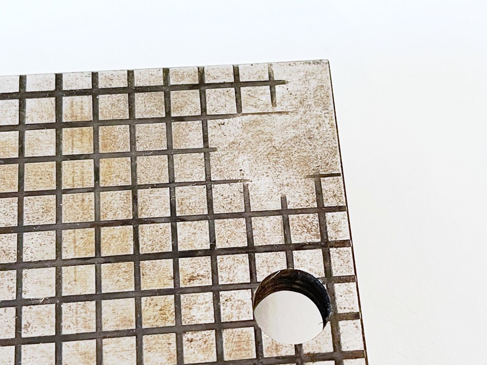 Grooved Machinist Tool & Die Surface Lapping Plate 6" X 3-5/8" X 1-1/2 ...