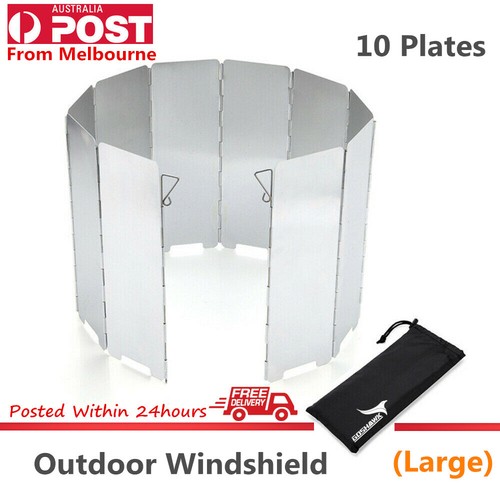 10pcs Camping Gas Stove Wind Shield Foldable Burner Cooking Windshield ...