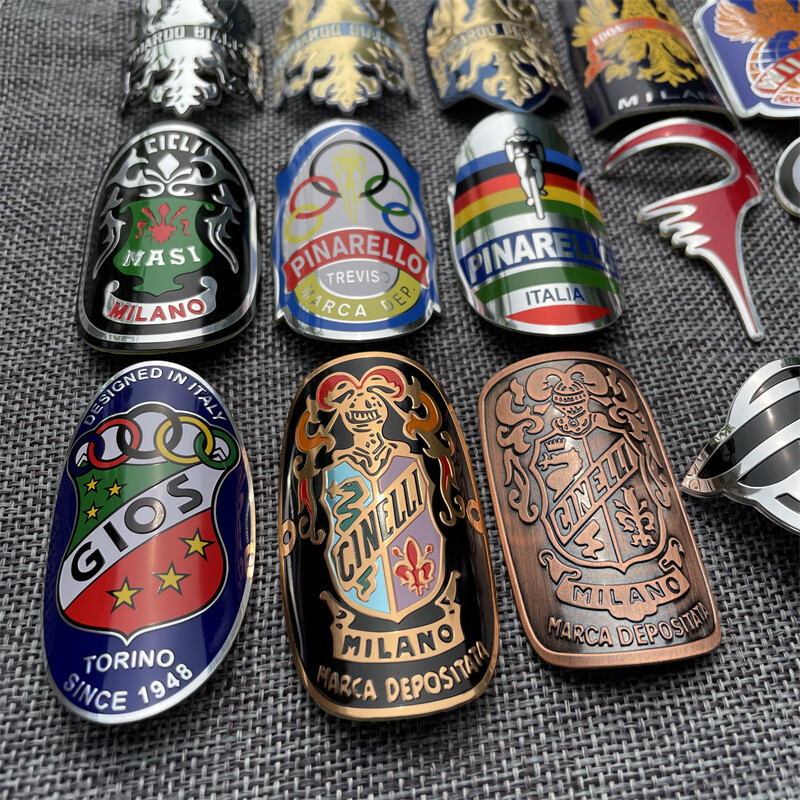 vintage cycling Bicycle Bike Alloy Head Badge Decals Stickers emblem | eBay