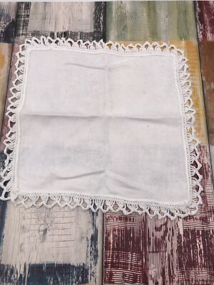 Small white cotton servete | eBay