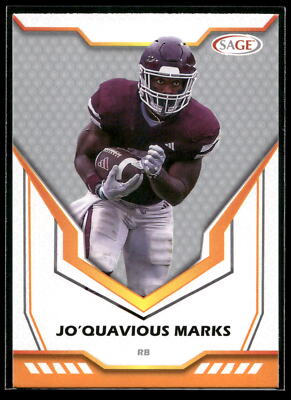 2024 SAGE Low Series Jo'Quavious Marks SILVER PARALLEL SP Mississippi ...