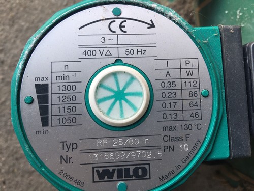 Wilo RP 25/80R 400 V Anschlussgewinde 1 Zoll Baulänge 180 mm | eBay.de