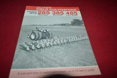 Oliver Tractor 285 385 485 Field Cultivators Dealer's Brochure TBPA | eBay