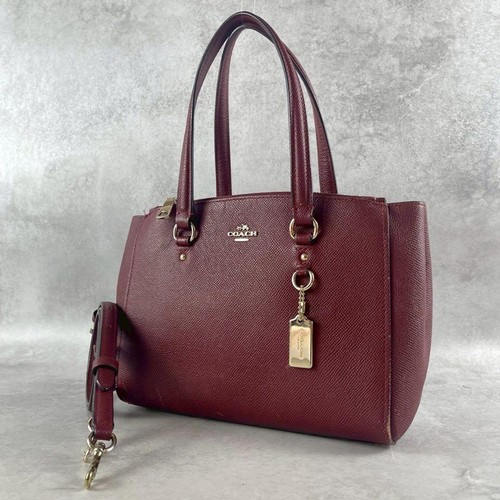 Coach Leather 2-Way Bag Shoulder Handbag & Crossbody Designer Accessory ...