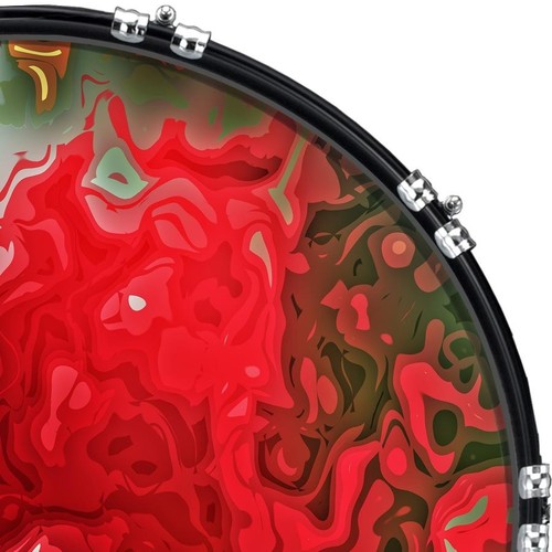 20" Custom Bass Kick Drum Front Head Skin Graphical Abstract 28 | eBay