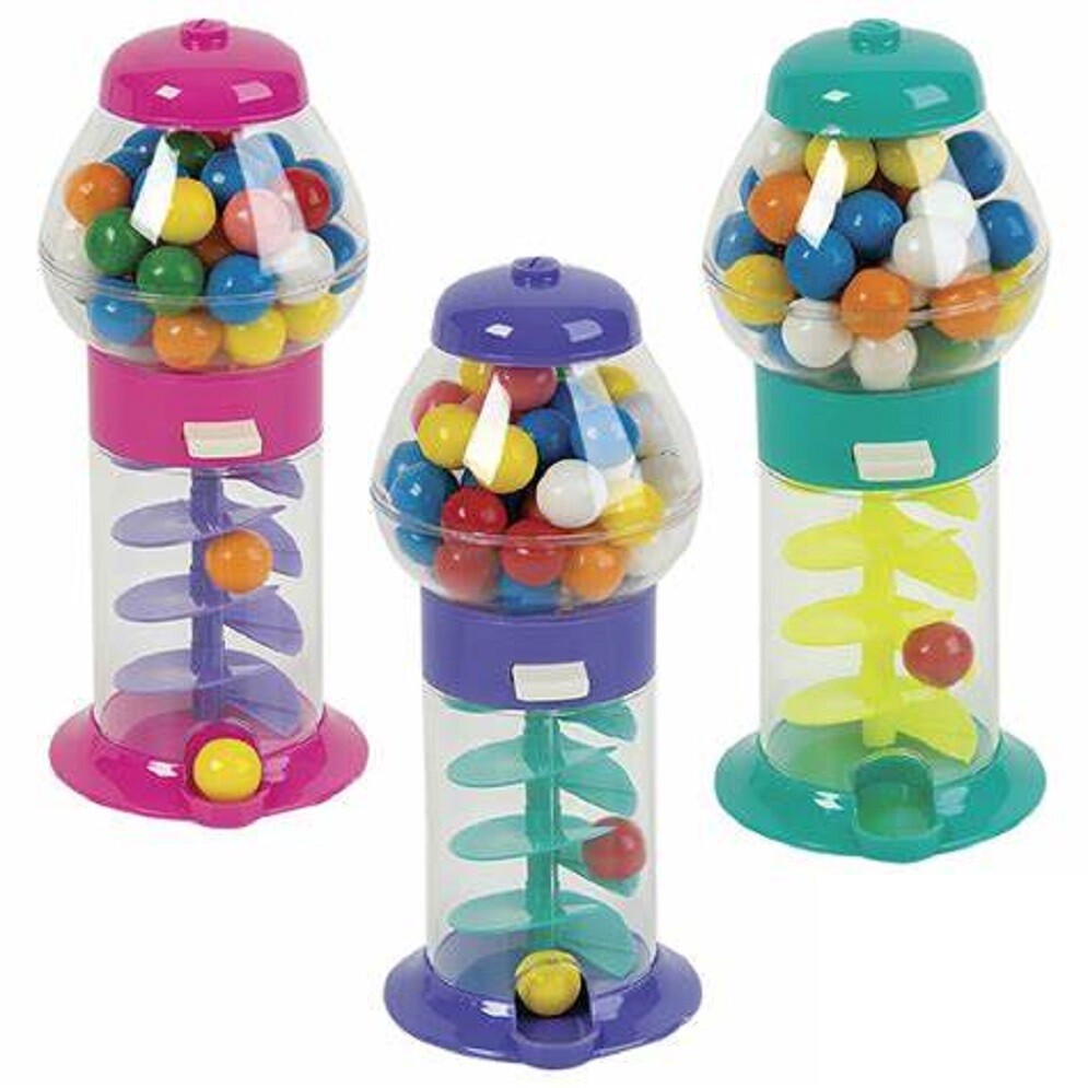 3 PACK 7" Spiral Galaxy Colorful GUMBALL MACHINE - Dubble Bubble ...