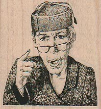 Angry Lady 2 1/4 x 2 1/4" Rubber Stamp, Stressed Out Lady, Upset Woman ...