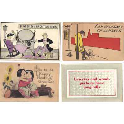 Lot of 4 Antique/Vintage Comic Postcards - Lot 249 | eBay
