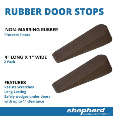 Door Stop Rubber / Doors Stopper Wedges Heavy Duty Brown Reduce ...
