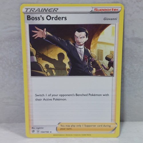 Pokemon Boss's Orders Trainer Card 154/192 TCG Card | eBay
