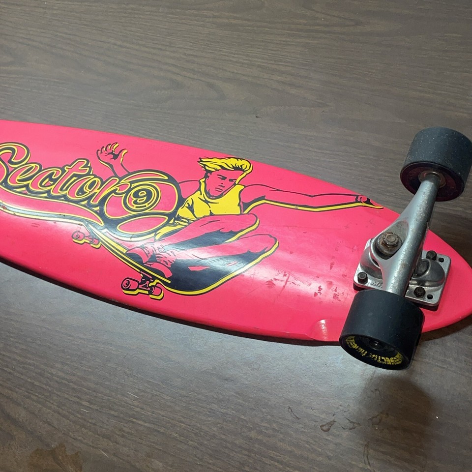 Zumiez Sector 9 Pink Mission 1 Gullwing Trucks 34” Longboard Skateboard ...