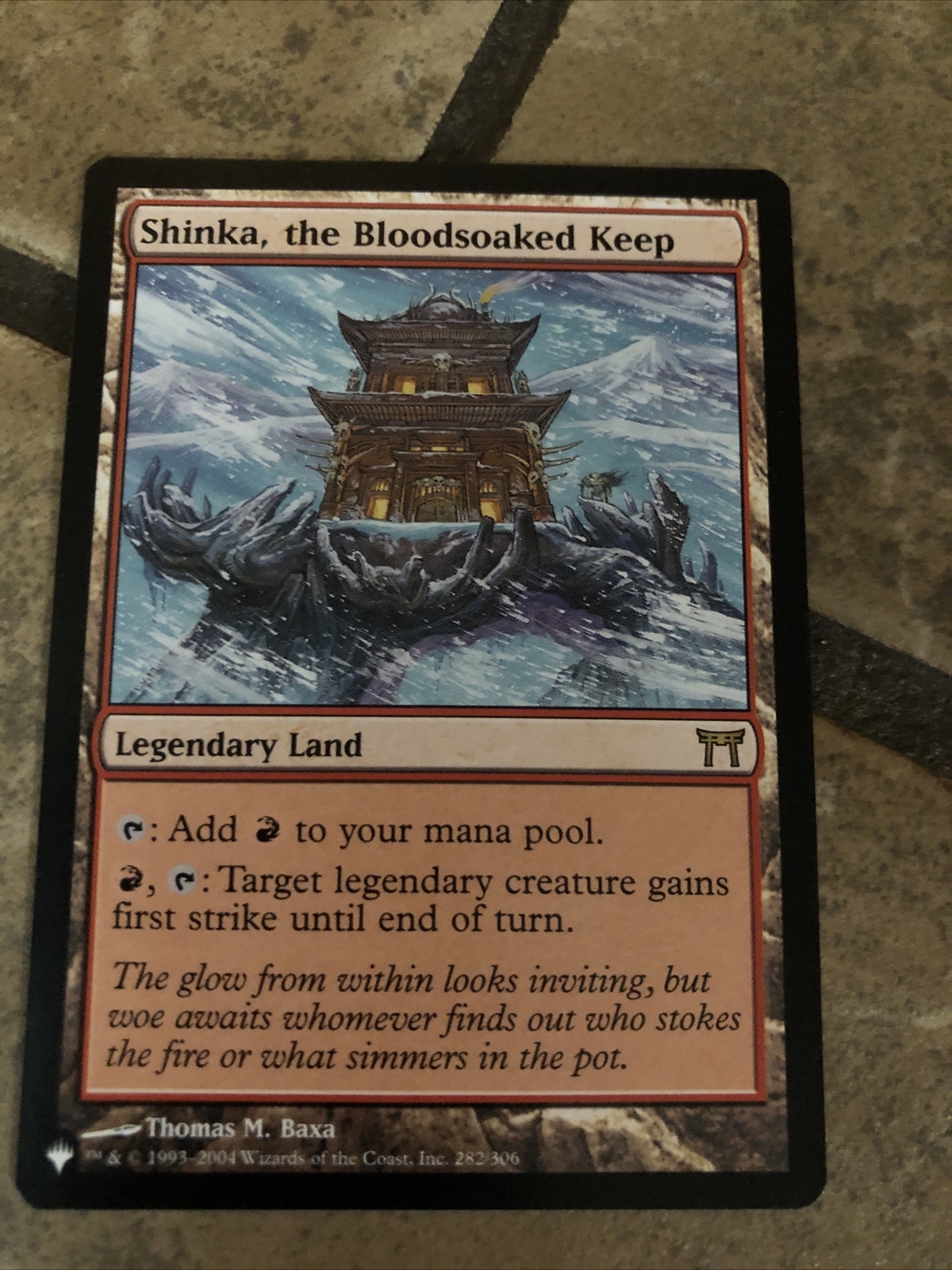 MTG Shinka, the Bloodsoaked Keep Champions of Kamigawa 282/306 Regular ...