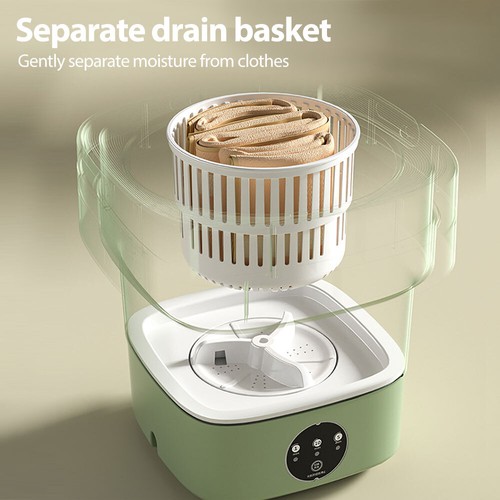 11L Mini Washing Machine Foldable Washing Bucket Portable Travel ...