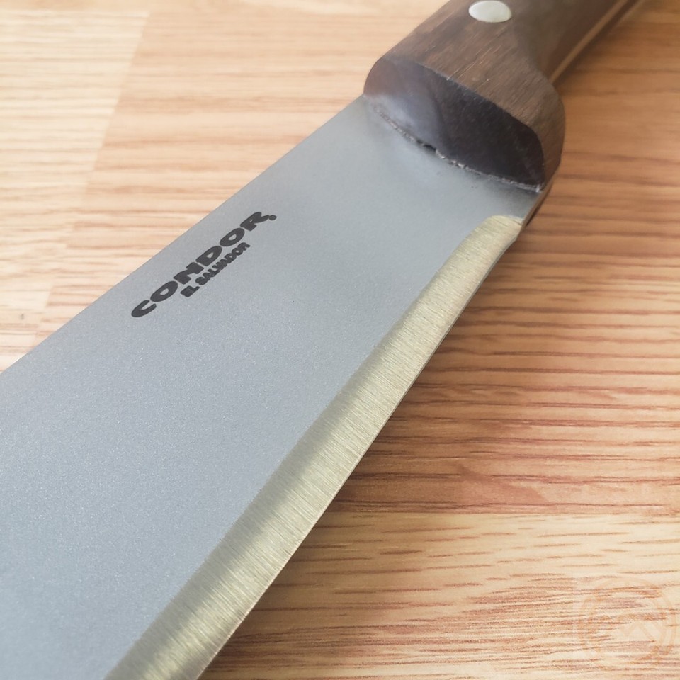 Condor Makara Machete Fixed Knife 14.01" 1075 Carbon Steel Blade Walnut ...