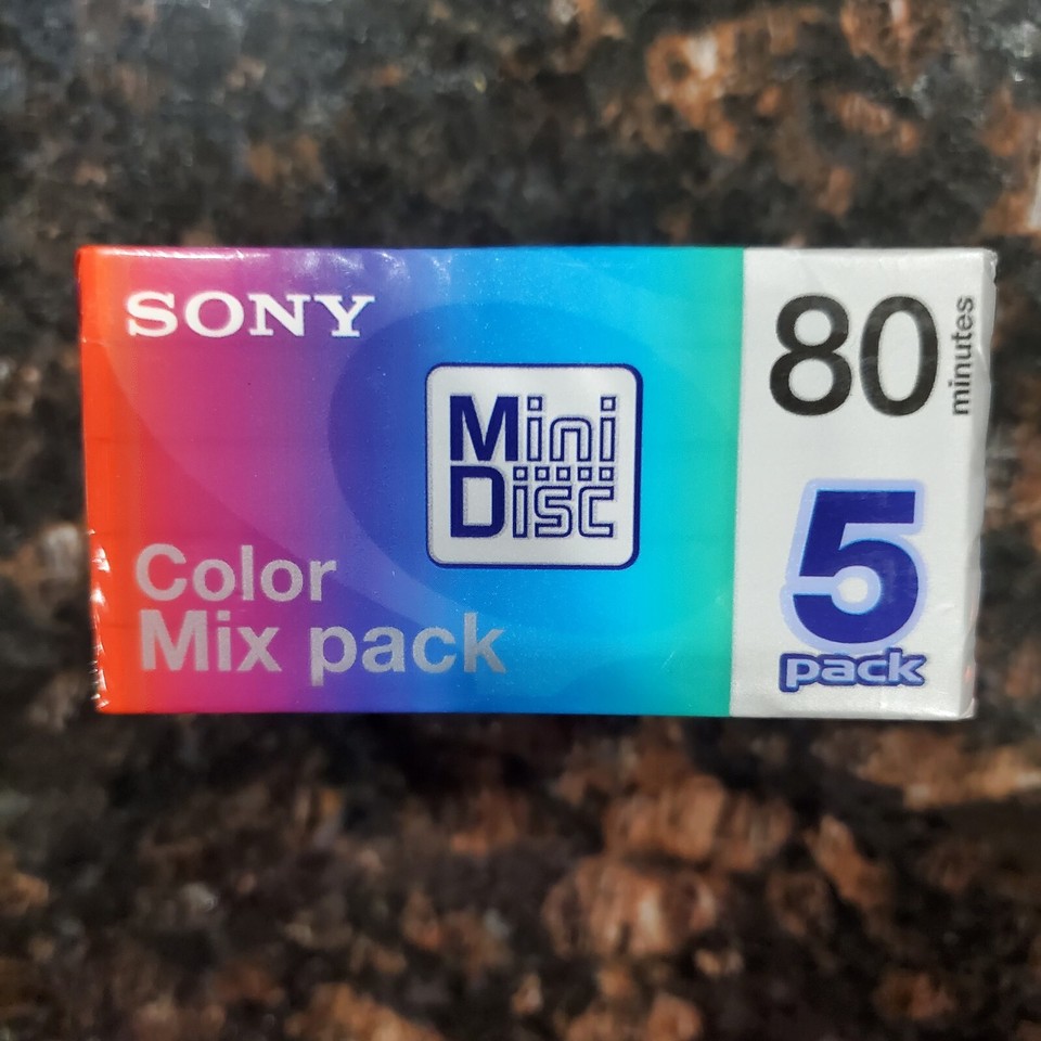 Sony Md Mini Disk 5-Disc Set 5Mdw80Crx Color Mix | eBay