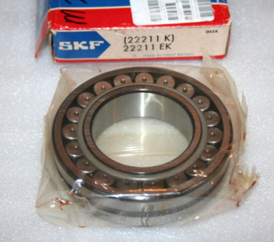 SKF EXPLORER 22211EK Tapered Bore Spherical Roller Bearing 22211-EK ...