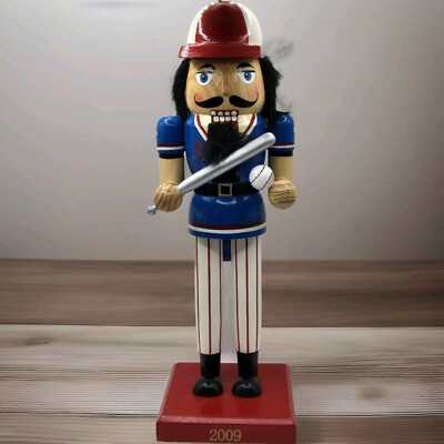 2009 Nutcracker Figure Christmas 14” Wooden-Baseball Player Limited to ...