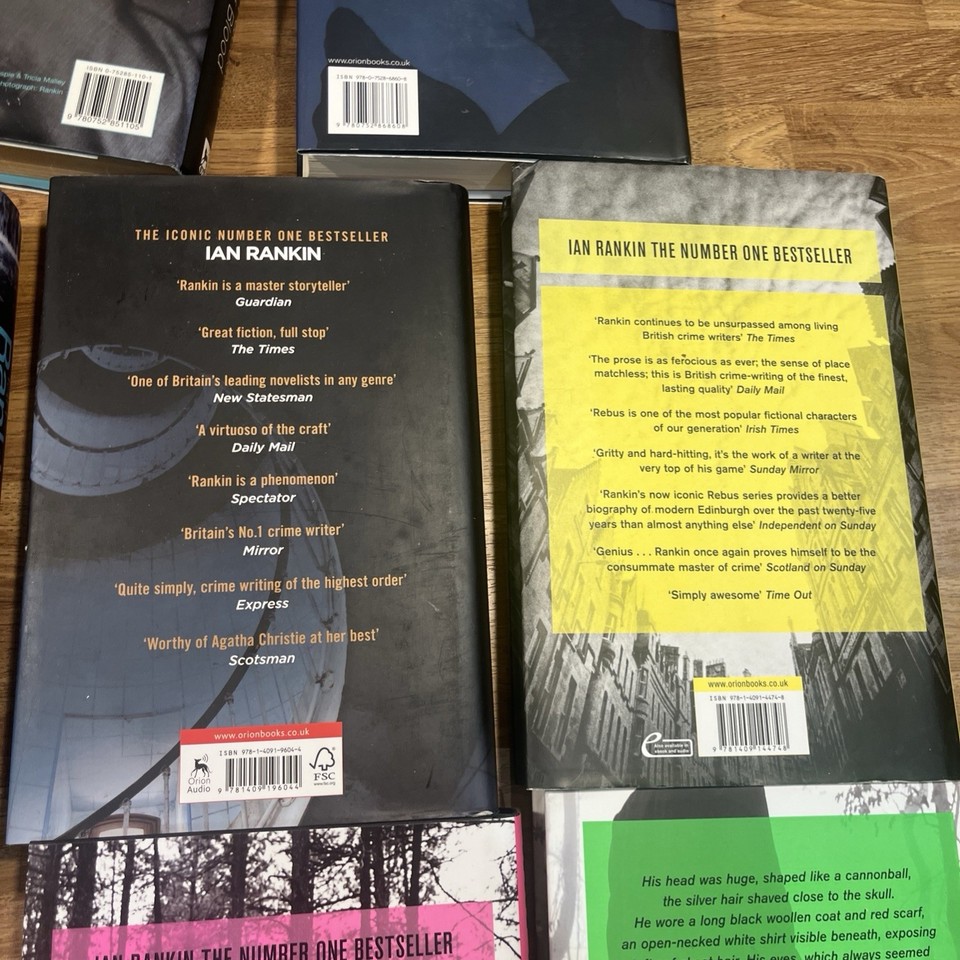 Ian Rankin Hardback Book Bundle x 8 Rebus Novel Crime | eBay UK