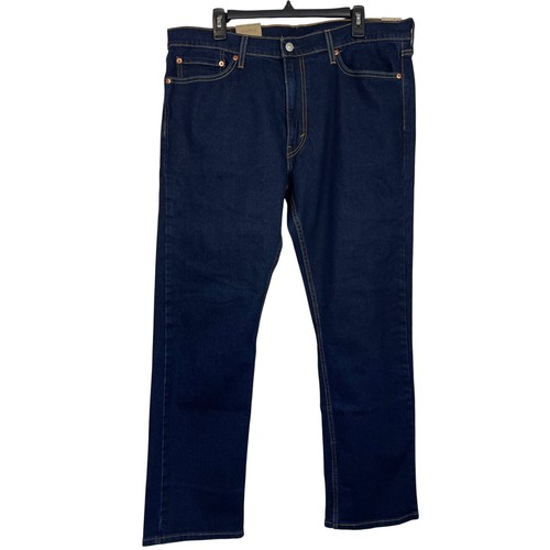 NEW Levis 513 Slim Straight Stretch 36x30 Dark Wash Denim Blue Jeans ...